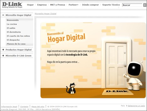 D-Link presenta su "hogar digital", un site interactivo para acceder a la red que mejor se ...